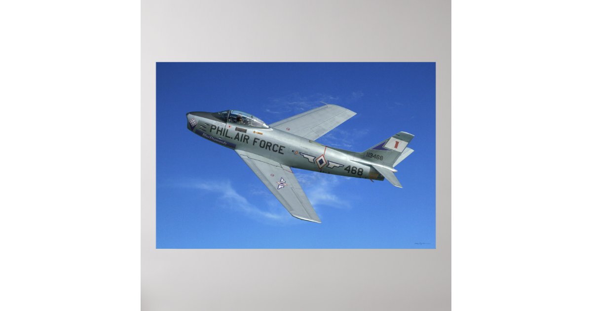 F-86 Sabre Jet Poster | Zazzle