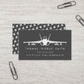 F/A-18 Fighter Pilot with matching pattern Business Card | Zazzle