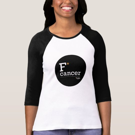 f cancer 3/4 sleeve T-Shirt | Zazzle.com