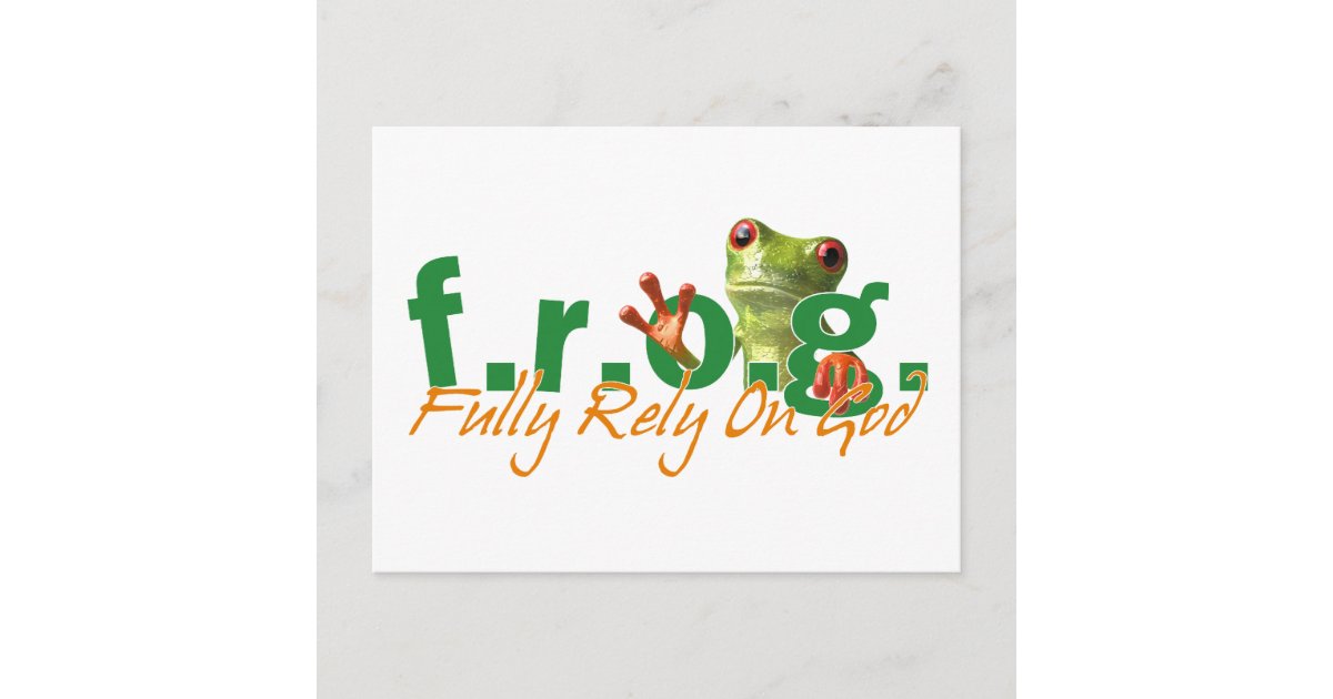 F.R.O.G. Postcard | Zazzle