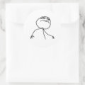 F Yea Rage Face Meme Classic Round Sticker | Zazzle