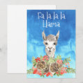 Fa La La Llama Cute Christmas Holiday Card | Zazzle