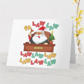 Fa Law Law Lawyer Christmas Santa Judge Card | Zazzle