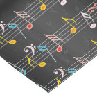 Sheet Music Black and White Pattern Short Table Runner | Zazzle.com