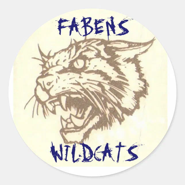 FABENS WILDCATS STICKER | Zazzle