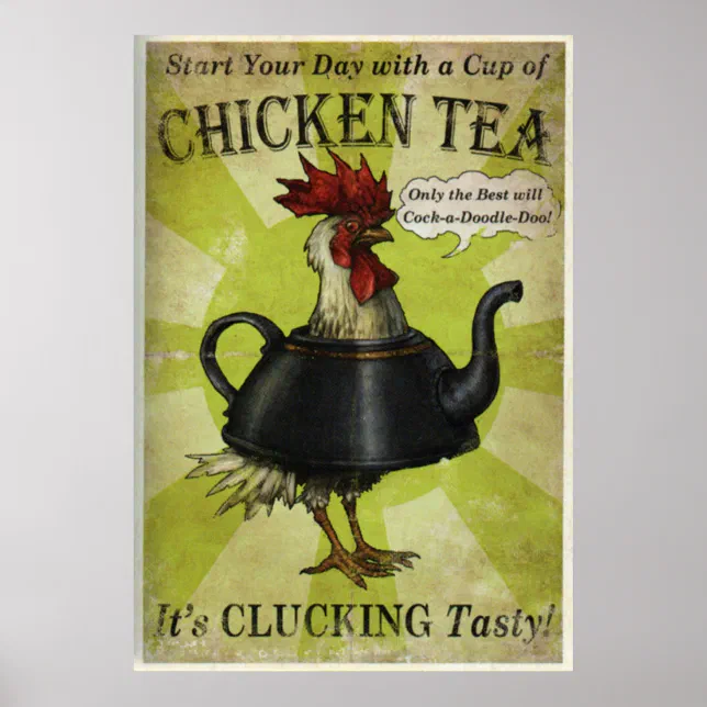 Fable 3 Propaganda chicken tea Poster | Zazzle
