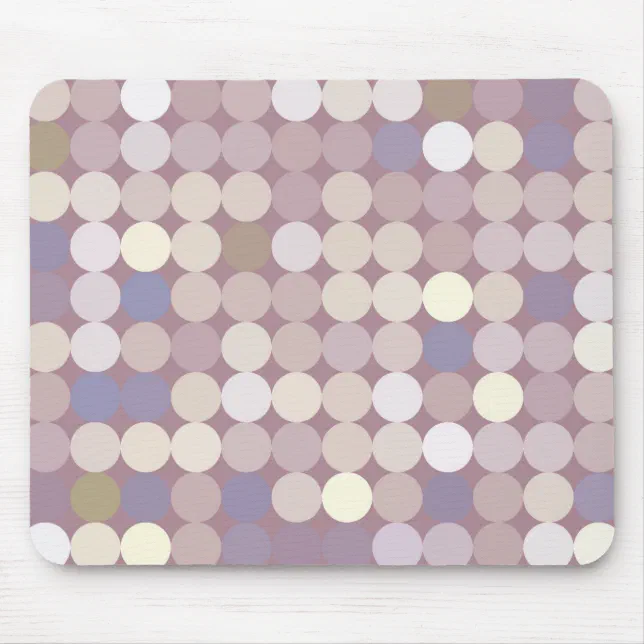 Fabric circles abstract pattern mouse pad | Zazzle