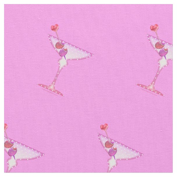 Cocktail Fabric | Zazzle