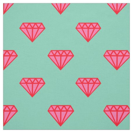 Gemstones Fabric | Zazzle