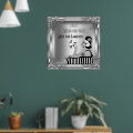 Fabulous 50 Diva Art Deco Birthday Banner Poster | Zazzle