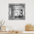 Fabulous 50 Diva Art Deco Birthday Banner Poster | Zazzle