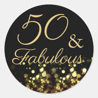 50th Birthday Stickers | Zazzle