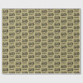 Fabulous 50th Gold Birthday Wrapping Paper | Zazzle