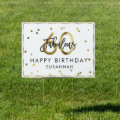 Fabulous 60 Birthday Modern 60th Gold Chic Party Sign | Zazzle