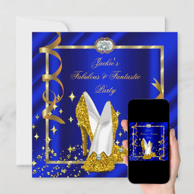 Fabulous Fantastic Royal Blue Birthday Party Invitation Zazzle fabulous-fantastic-royal-blue-birthday-party-invitation-zazzle