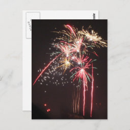 Fabulous Fireworks Postcard | Zazzle