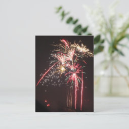 Fabulous Fireworks Postcard | Zazzle