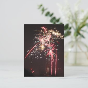 Fabulous Fireworks Postcard | Zazzle