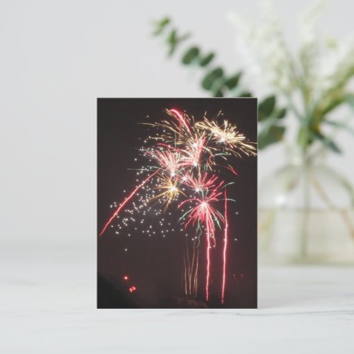 Fabulous Fireworks Postcard | Zazzle