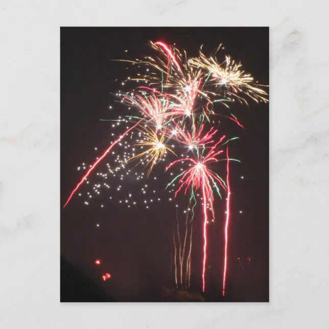 Fabulous Fireworks Postcard | Zazzle