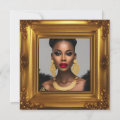 Fabulous Photo Birthday Party Ornate Gold Frame Invitation | Zazzle