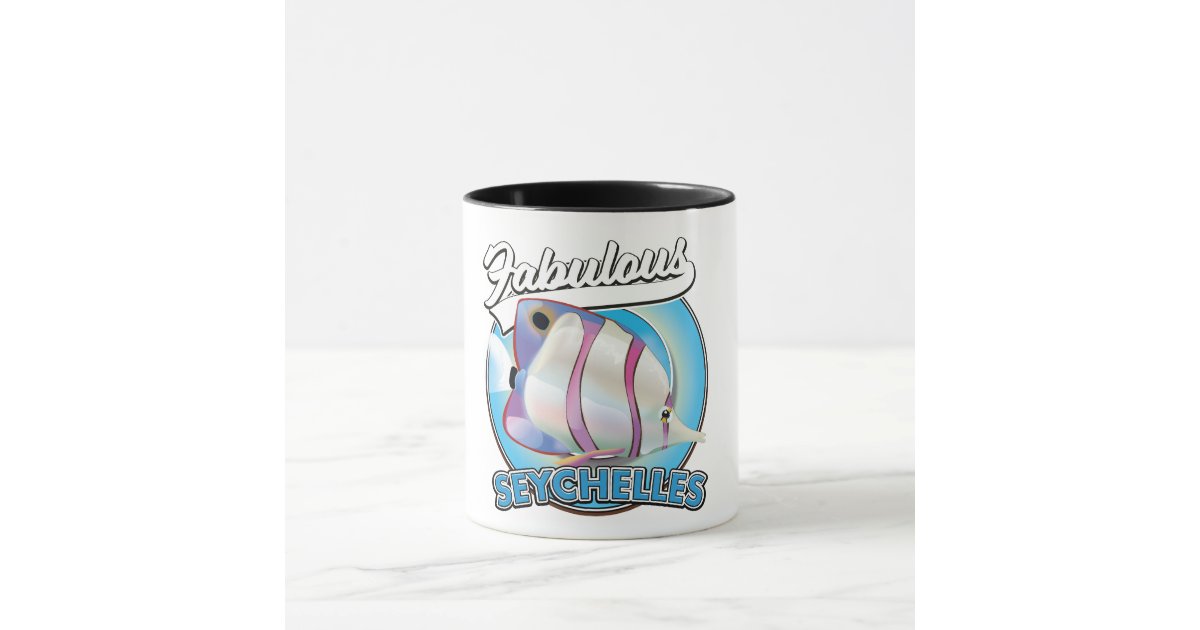 Fabulous Seychelles retro logo Mug | Zazzle