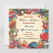 Fabulous Tattoo Party Invitation | Zazzle