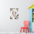 Face Anatomy Facial Fat Pad with Peony Flowers Poster | Zazzle