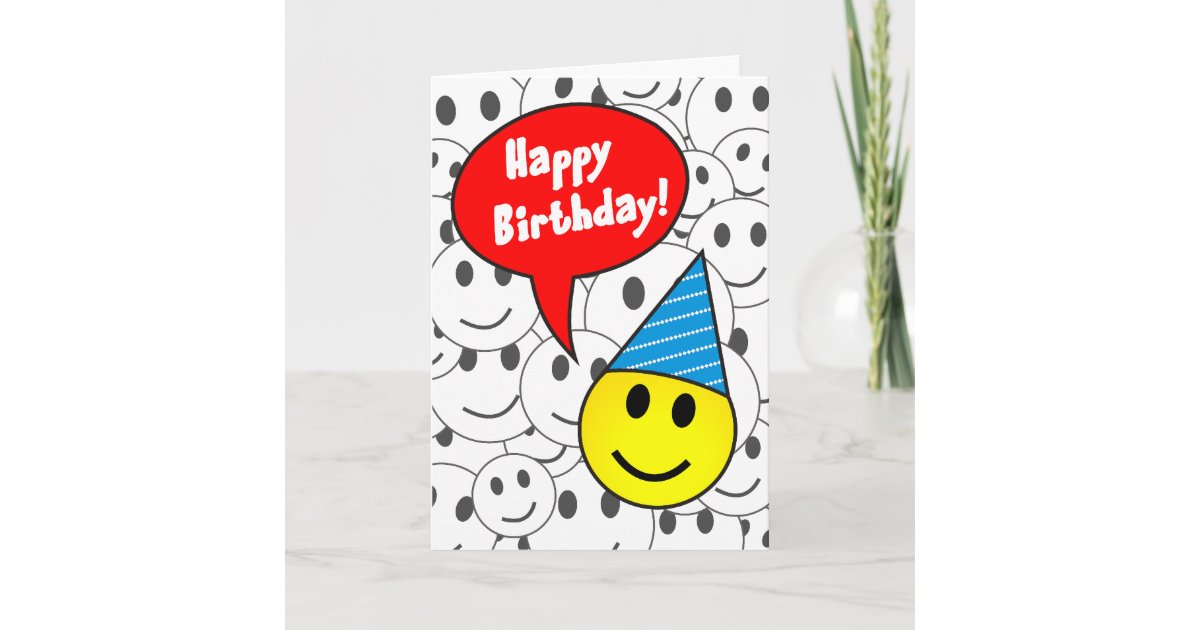 Face Birthday Card | Zazzle
