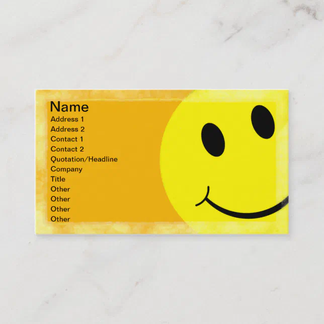 Face Business Card | Zazzle