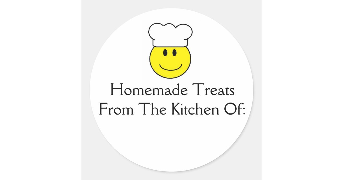 Face Chef Homemade Treats Sticker | Zazzle