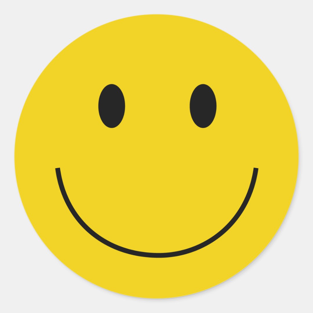 Face Classic Round Sticker | Zazzle