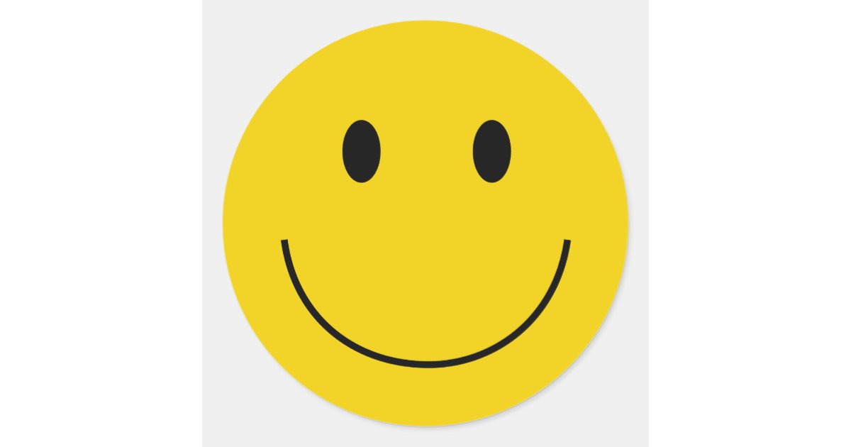 Face Classic Round Sticker | Zazzle