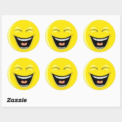 Face Classic Round Sticker | Zazzle
