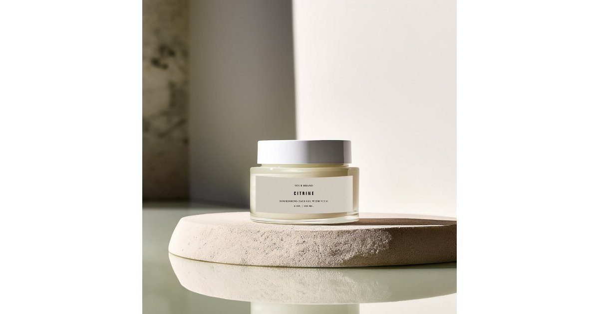 Face Cream Skinny Jar Label | Zazzle
