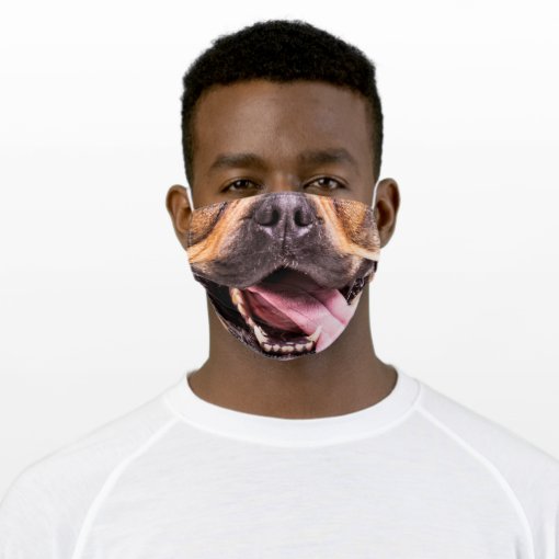 Face mask adorable-white-bulldog-puppy. | Zazzle