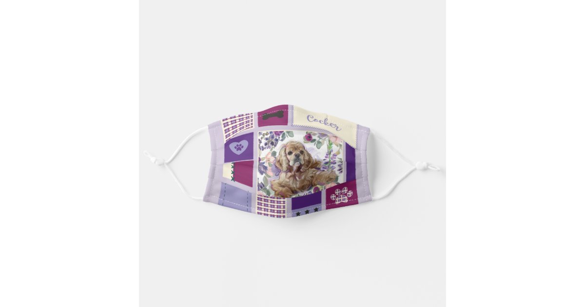Face mask Cocker spaniel | Maddie | Zazzle