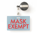 Face Mask Exemption Card ID Badge | Zazzle