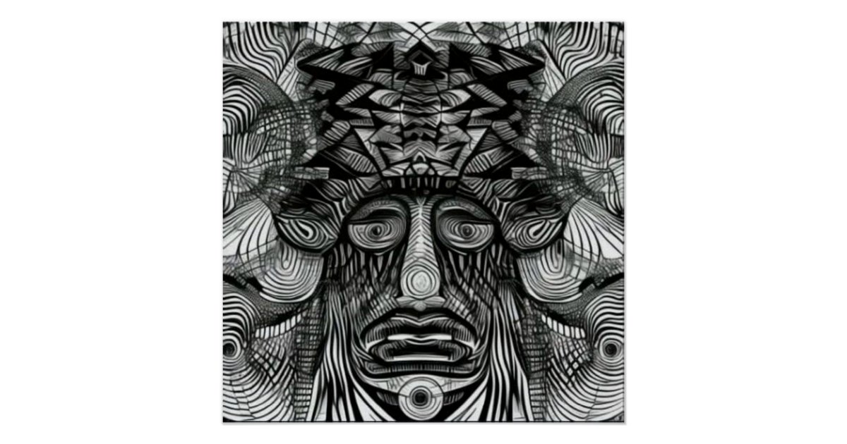 Face of the Shaman Poster | Zazzle