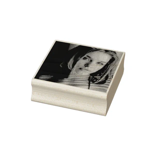 Face Portrait Rubber Stamp | Zazzle