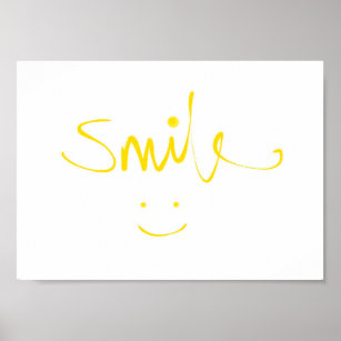 Smiling Face Posters & Photo Prints | Zazzle