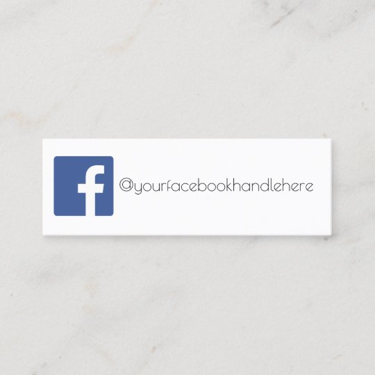 facebook business card | Zazzle.com