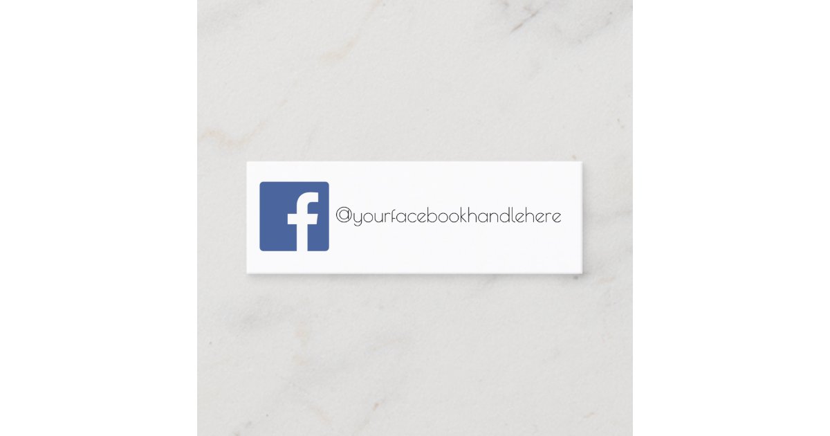 facebook business card | Zazzle