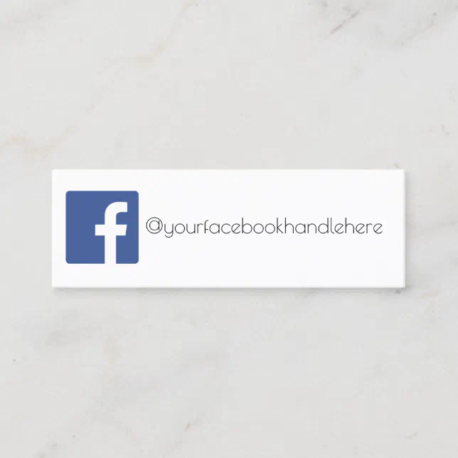 facebook business card | Zazzle