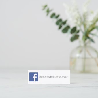 facebook business card | Zazzle