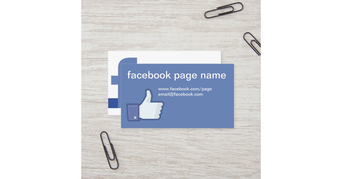 Facebook CC0059 Business Card | Zazzle