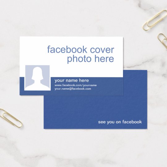 Facebook CC0213 Business Card | Zazzle.com