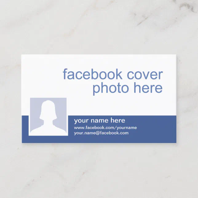 Facebook CC0213 Business Card | Zazzle