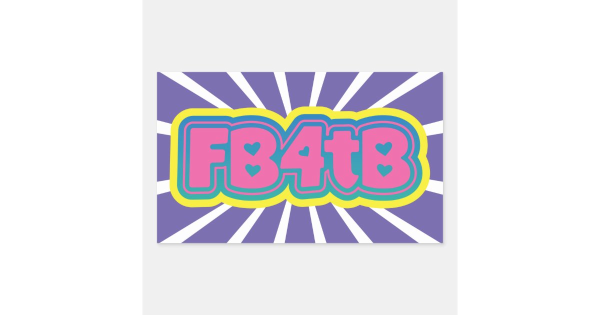 Facebook for the Blind stickers! Rectangular Sticker | Zazzle
