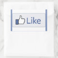Facebook Like stickers | Zazzle